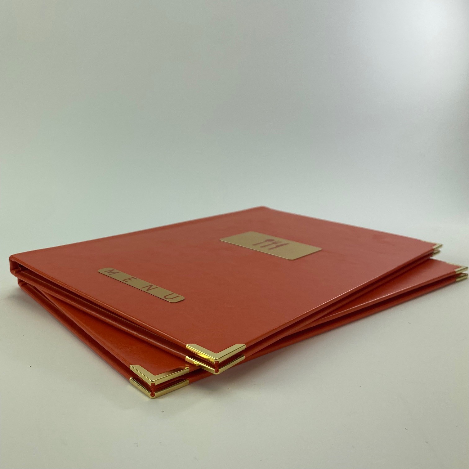 A4 Kensington Orange Menu Covers (IT130) from Menushop